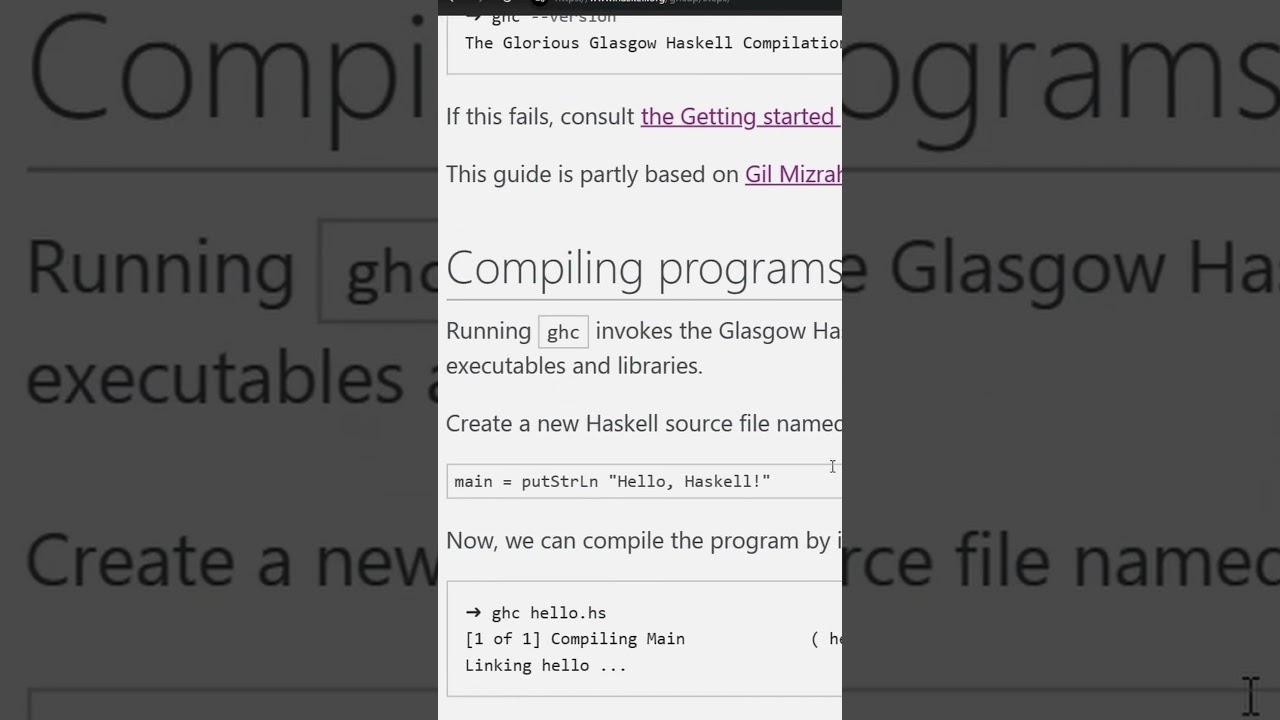 Hello World in Haskell is EASY