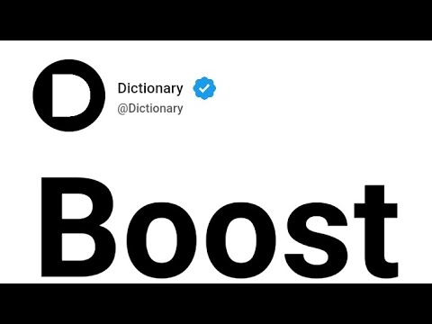 Boost Meaning In English