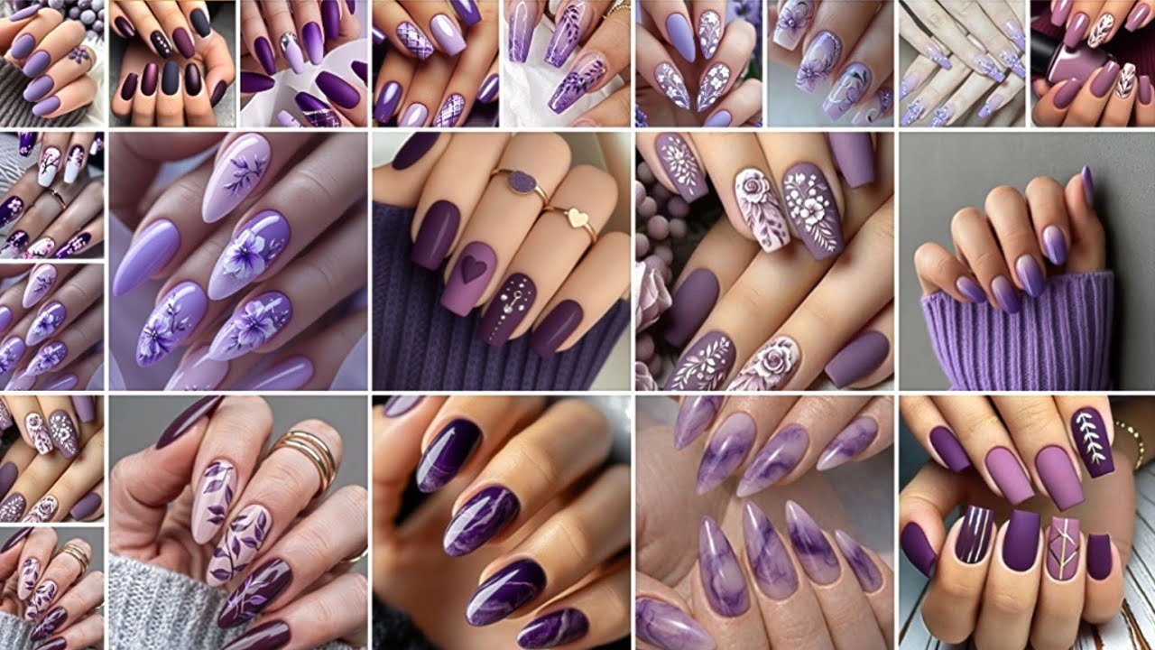 These Purple Nails Are Impossible to Ignore 💜100 PURPLE NAIL DESIGNS 