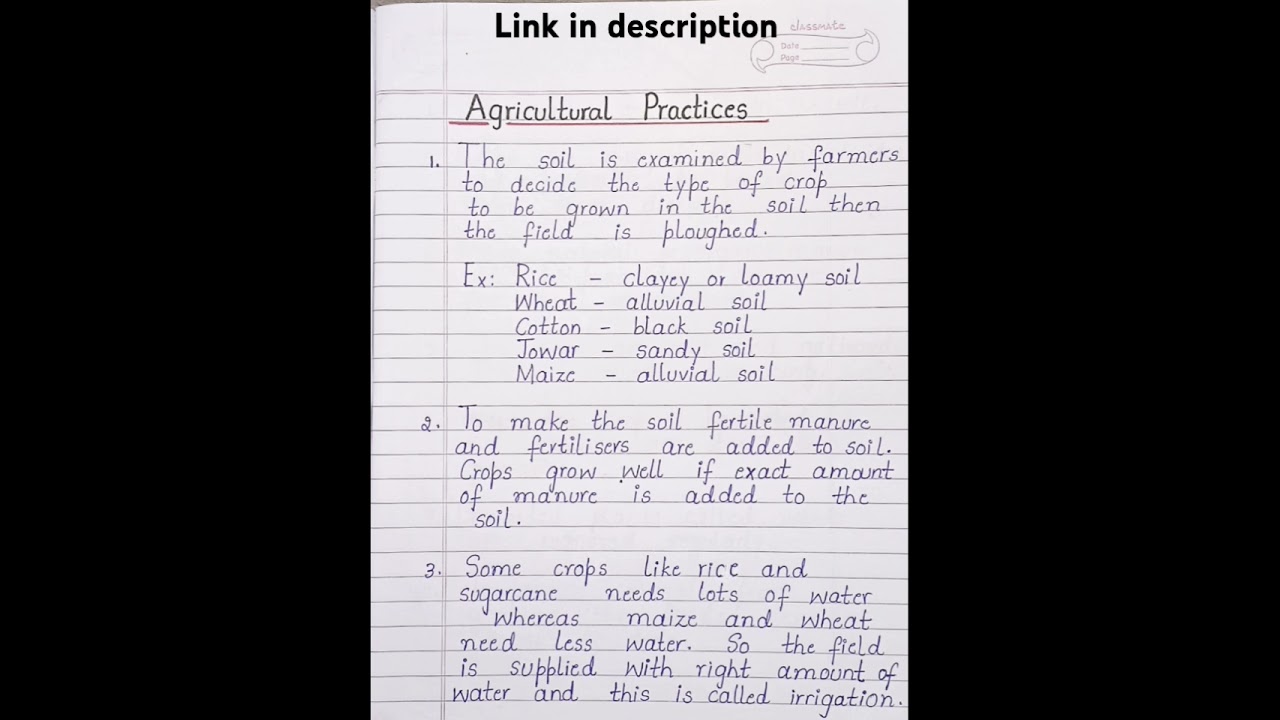 Agricultural Practices