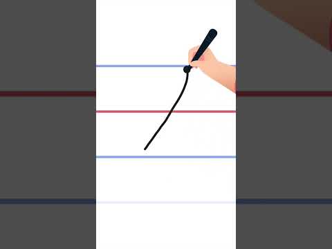 How to Make a Cursive 'l' (font: D’Nealian)