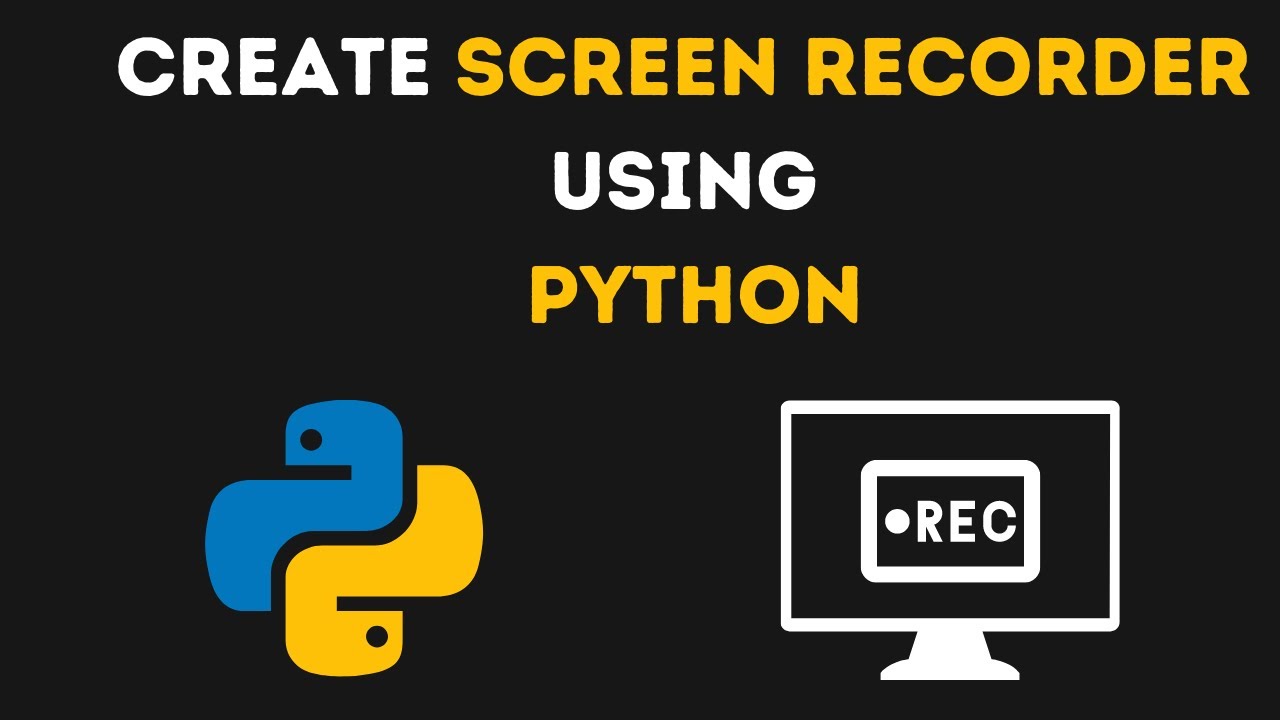 Create Screen Recorder using Python 🔥 | Screen Recorder |  Python Projects |