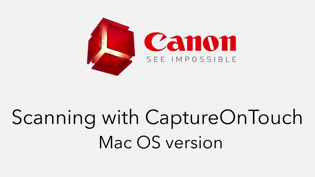 Canon's CaptureOnTouch Software for Mac OS