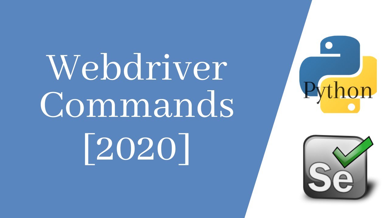 Selenium python tutorial 3 - Selenium  webdriver(browser) commands [2020]