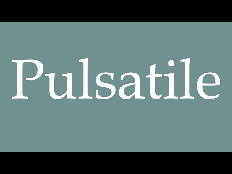 How to Pronounce ''Pulsatile'' Correctly in French