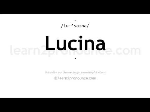 How to pronounce Lucina | English pronunciation