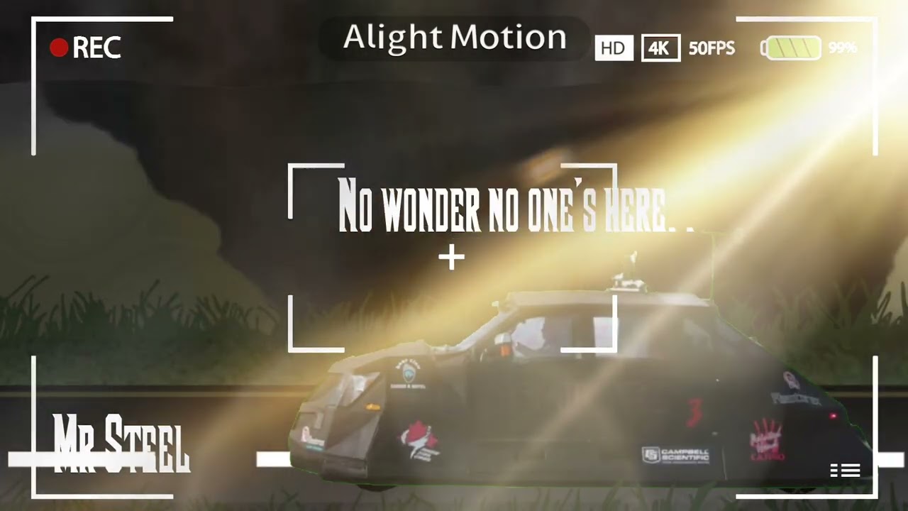 Tornado intercept animation 2||#tornado #alightmotion #dominator 