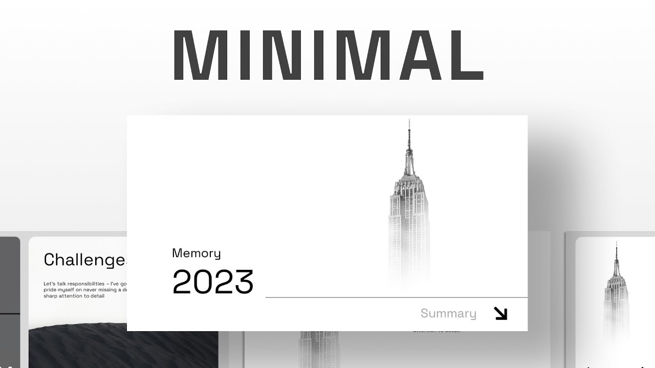 Minimal PowerPoint Presentation Design with modern UI animation concept | Made In PowerPoint