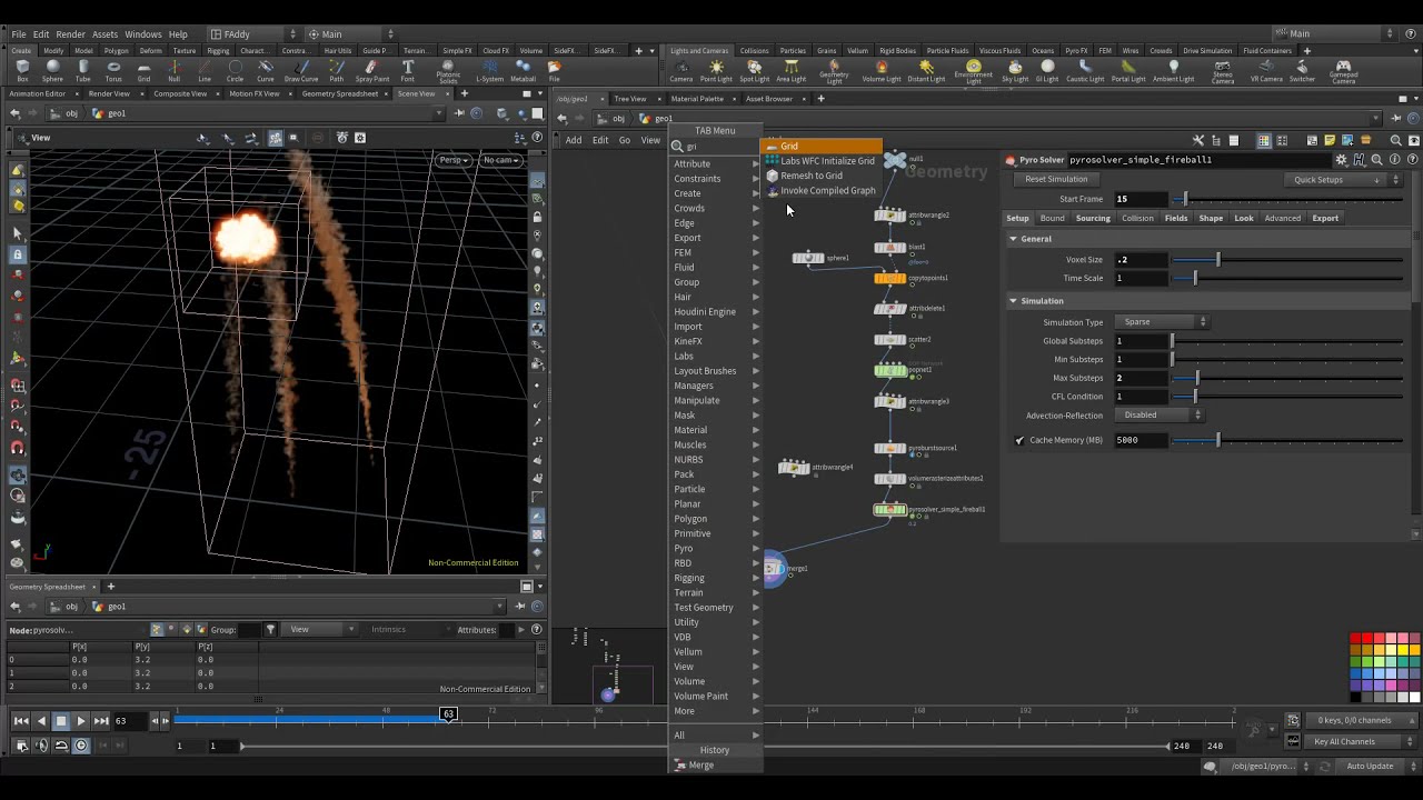 Houdini 19 Extreme Explosion tutorial part 1