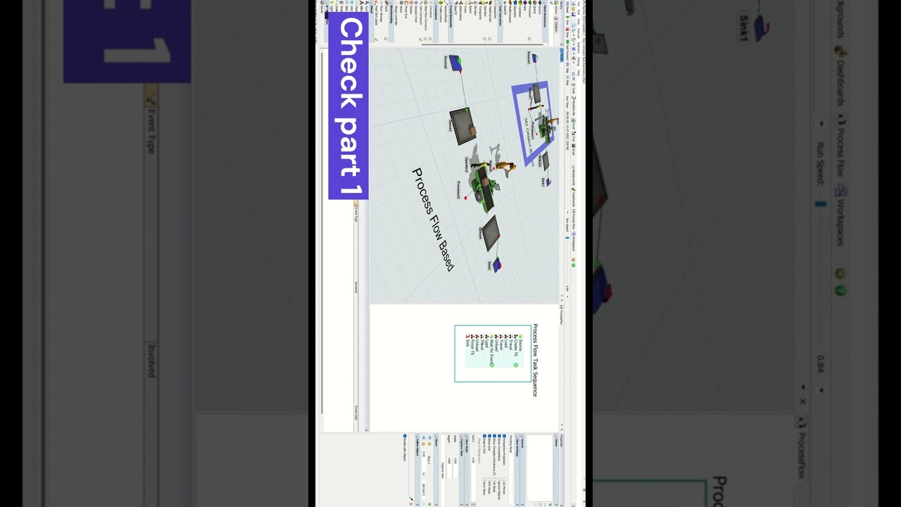 Short 1 | Task Sequences Logic Using Process Flow | Load Unload | Flexsim | Part 2 #leansimcorp