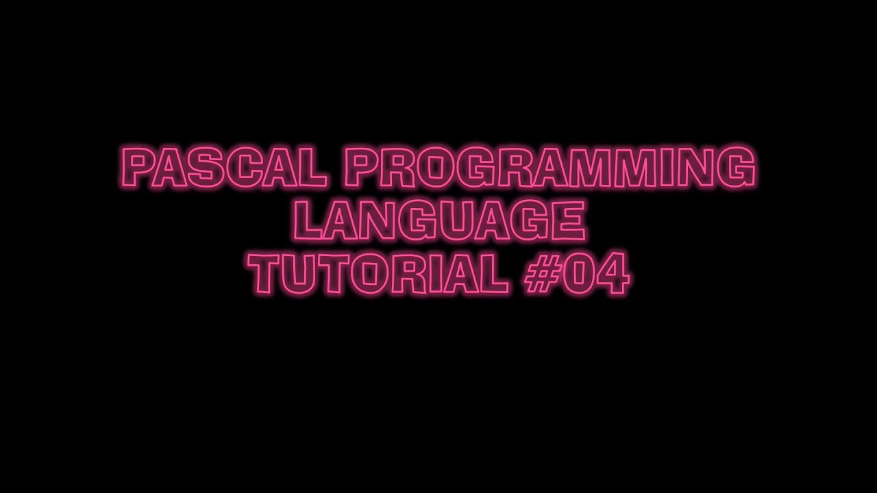 Components of simple pascal program