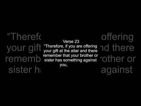 Bible Verses about Answered Prayers Matthew 5 Verse 23 to 24