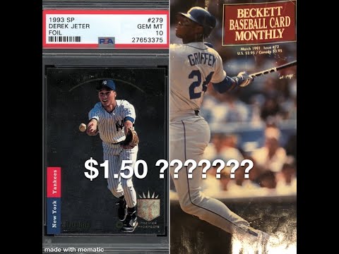 Analyzing Old Beckett Price Guides! Derek Jeter SP Foil for $1.50?!! LOL