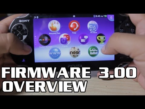 PlayStation Vita Firmware Update 3.00 Overview