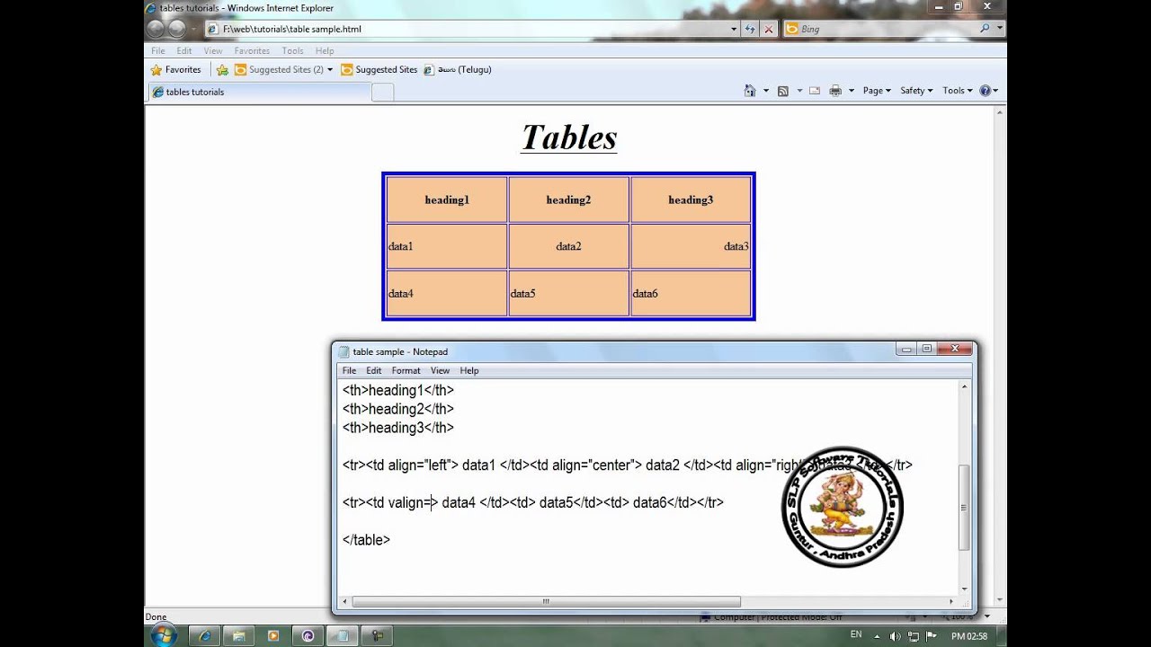 05 table align valign