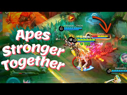 Ape alone = WEAK, Apes together = STRONG | Crazy Sun Epic Comeback | Mobile Legends