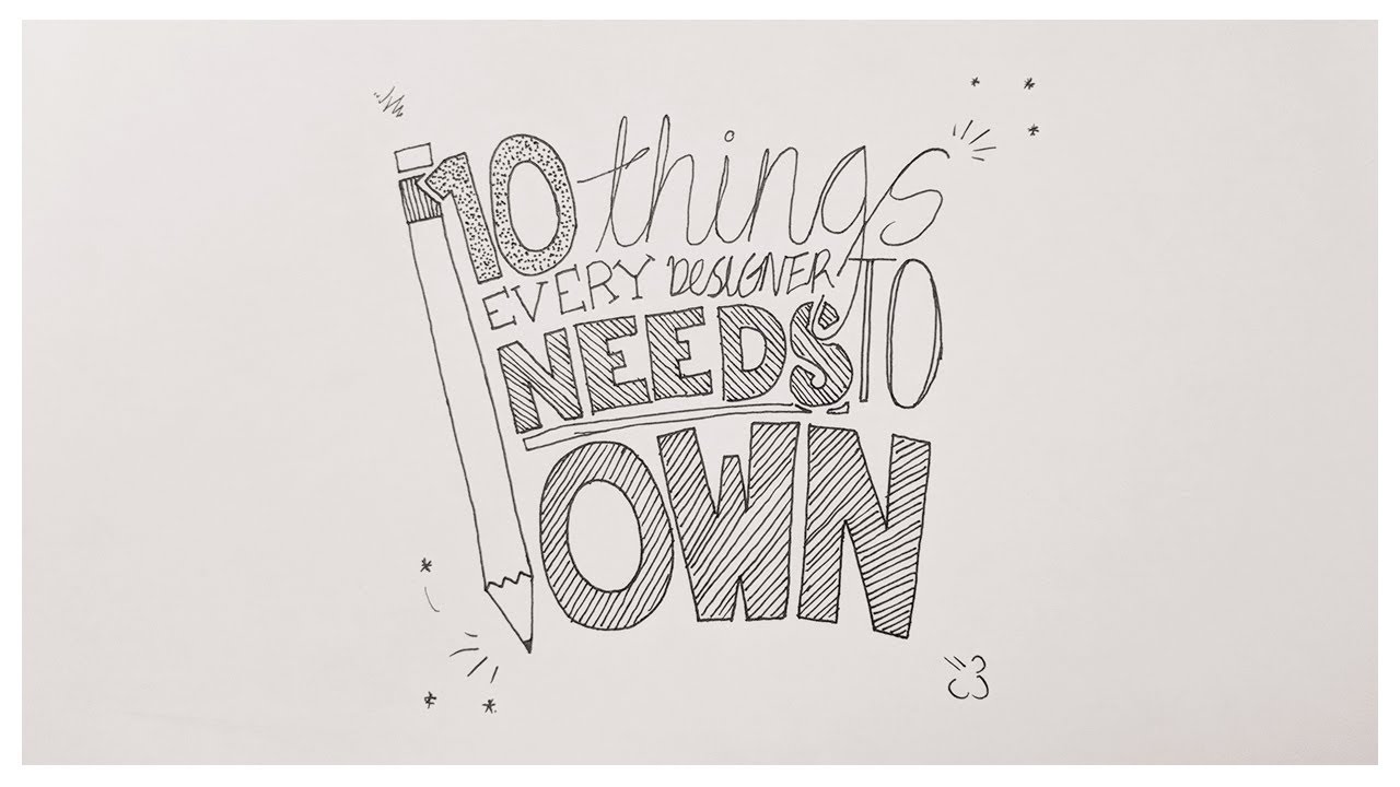 10 Things Every Graphic Designer Should Own