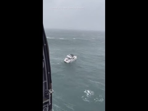 Giant Wave Capsizes Boat Amid Rescue Attempt Off Oregon Coast