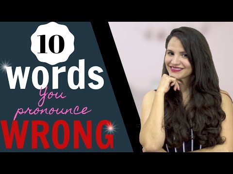 10 Words you might be mispronouncing | Medium level | Correct American Pronunciation