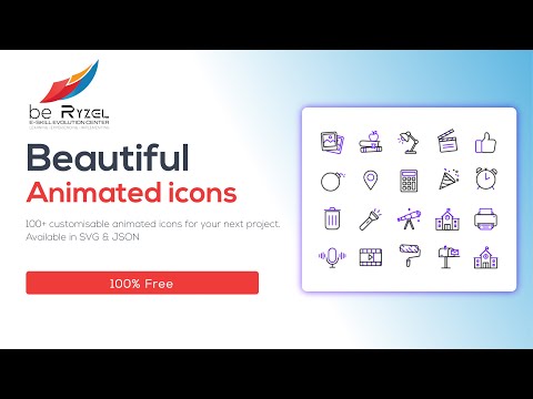 FREE Download Unlimited Animated Customized Icons in SVG & JSON | Vector | be Ryzel