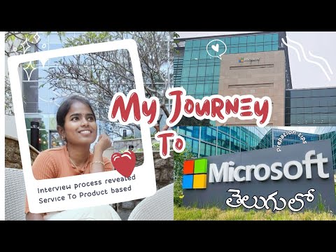 My Journey to Microsoft as SDE 2, interview Prepation, Experience, job switch #telugu #microsoft