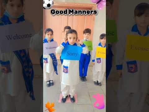 Good Manners Activity by Kindergarten Students#shorts#education #schoolkids