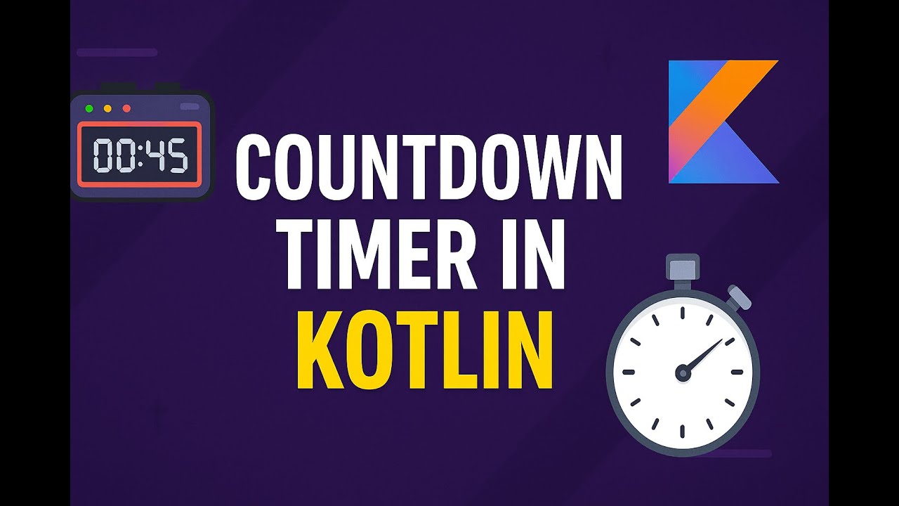 45. Build a Countdown Timer in Kotlin | Android Studio Tutorial (Math Game App Part 4)