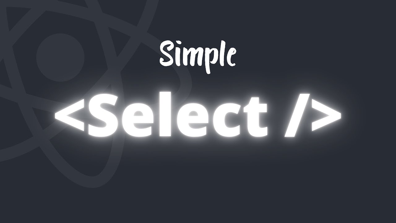 Simple Select (Dropdown) component in ReactJS