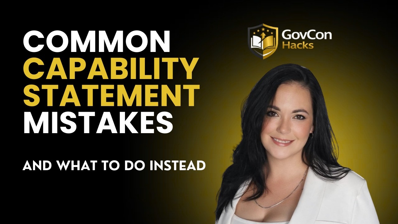 Common Capability Statement Mistakes & What to Do Instead