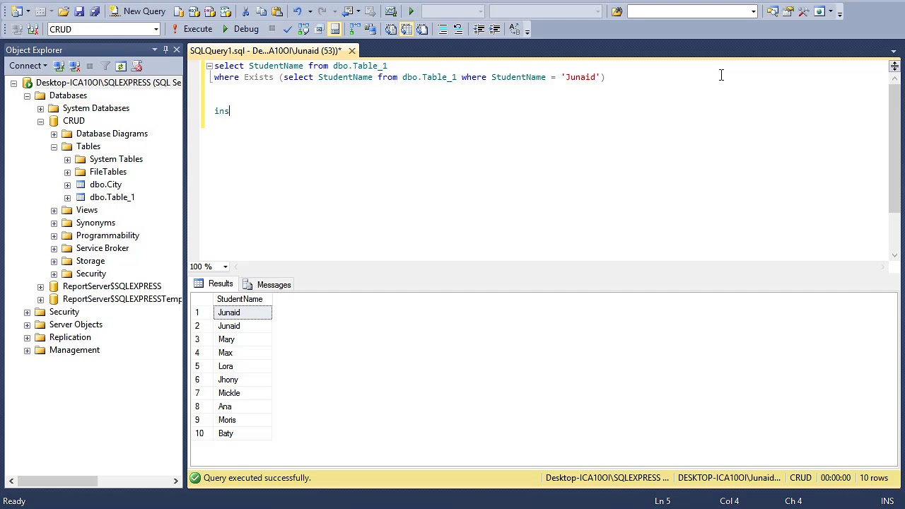 24 SQL Server - SQL EXISTS Operator in SQL Server