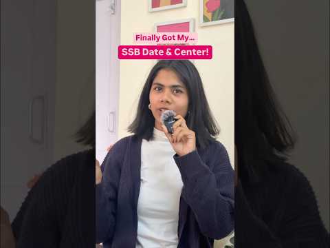Finally My SSB Date & Centre Reveal! โจ๐ช #shorts #cds #ssb #upsc #upscexam #defence #army #minivlog