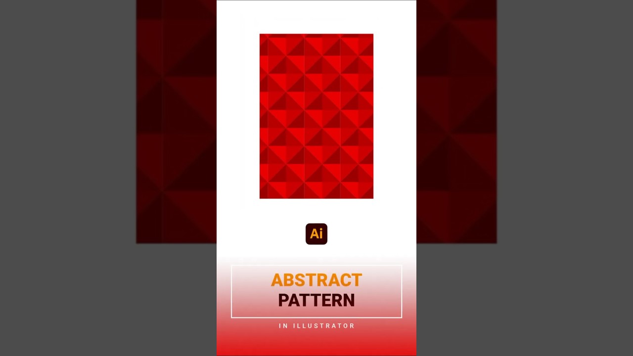Abstract Pattern Design In Illustrator #abstract #pattern #illustrator #youtubeshorts #2025