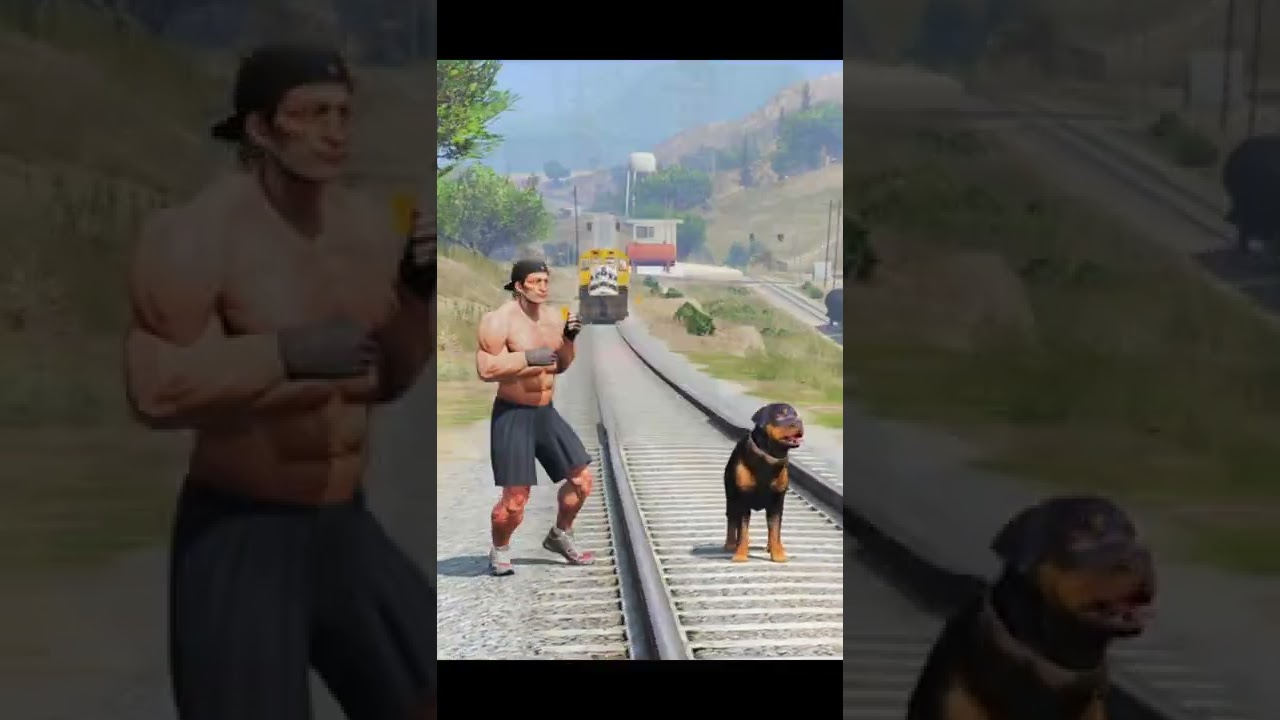 GTA V FRANKLIN SAVING CHOP 2 #Shorts | Nuclear Vishu