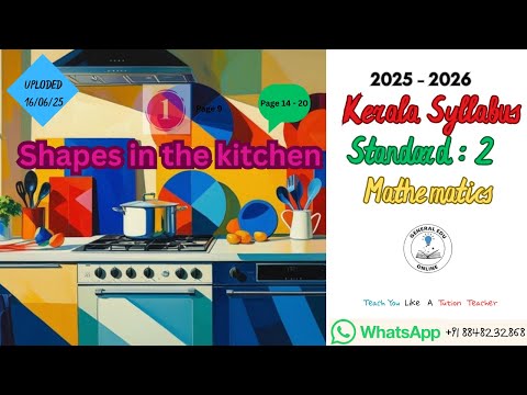 Class 2 Maths Unit 1 Shapes in the Kitchen (Page 14 - 20) @GeneralEduOnline