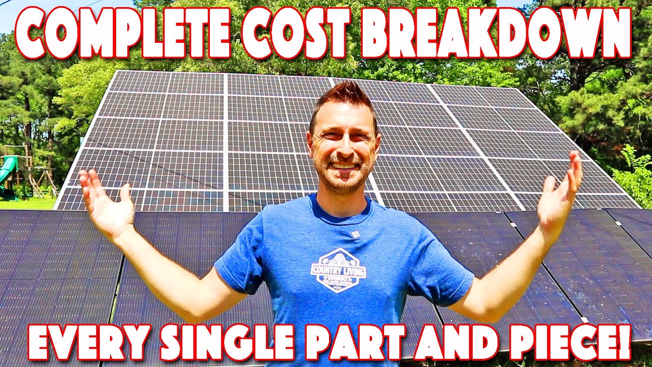 Full Complete DIY Solar System Costs! EVERY Part And Piece Explained! MIN And MAX $$ For 2025