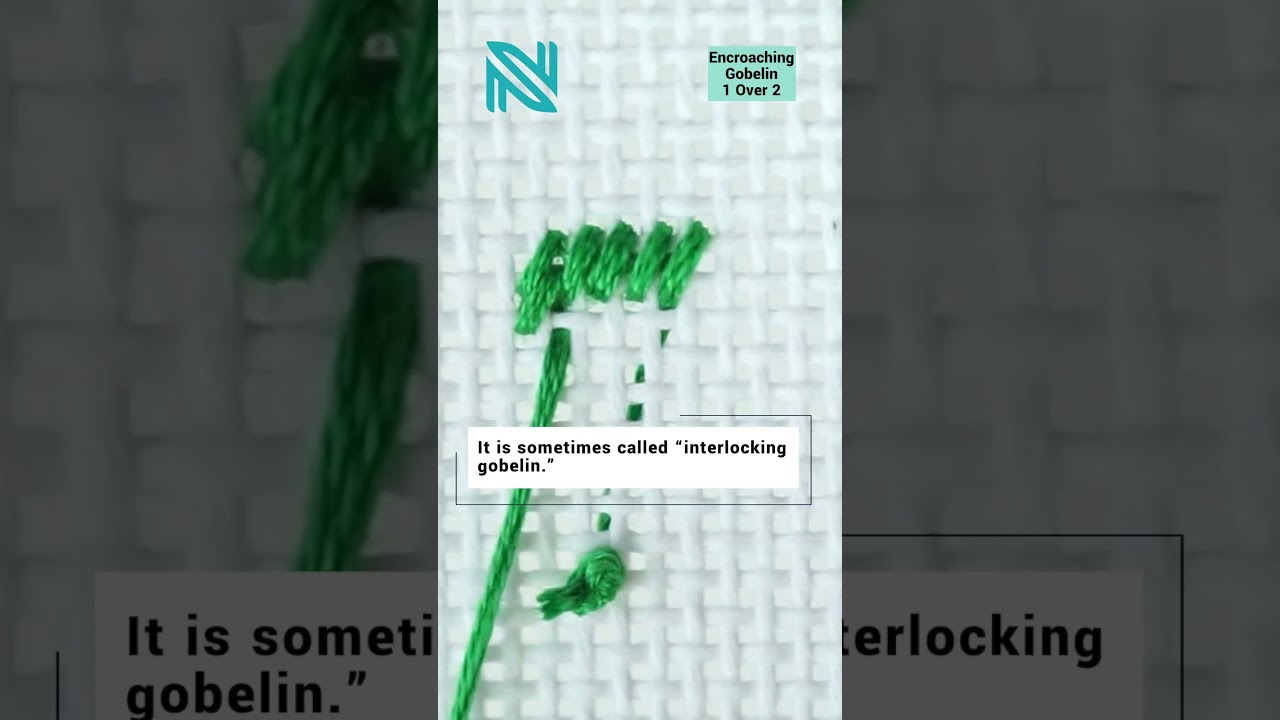 How to Stitch Encroaching Gobelin 1 over 2