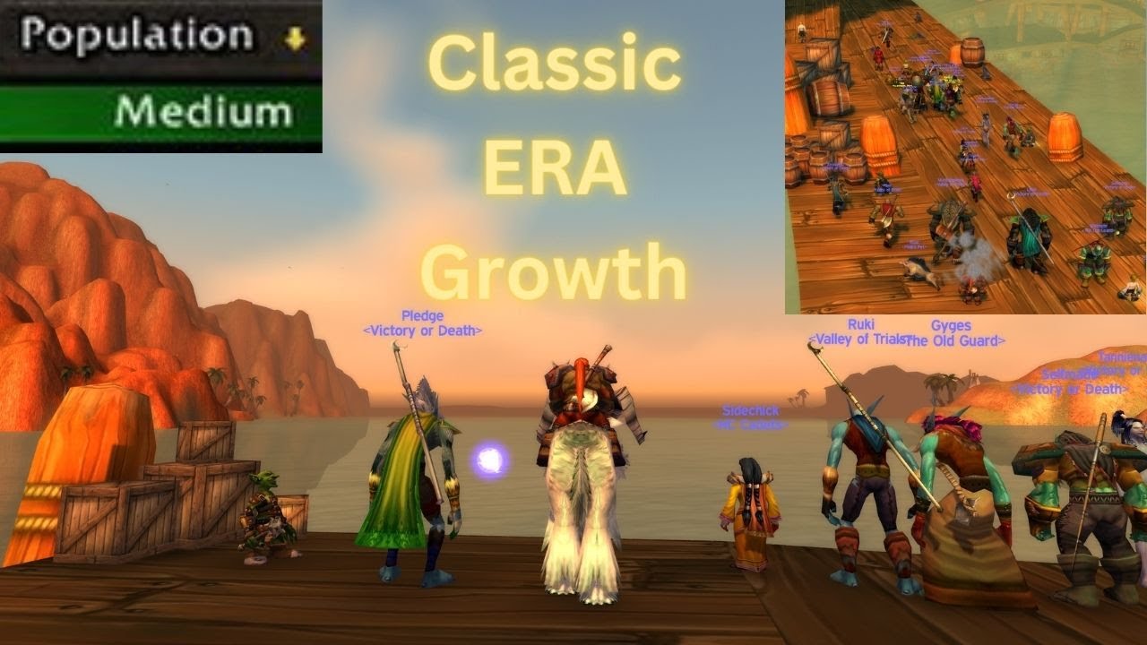 WoW Classic Era Has Medium Population Realms Finally!!!!