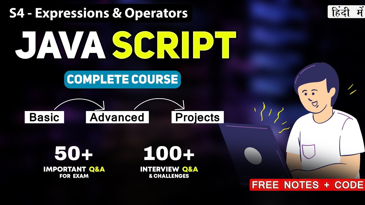 Expressions and Operators in JavaScript | JavaScript Tutorials for Beginners in Hindi | CSS  #4