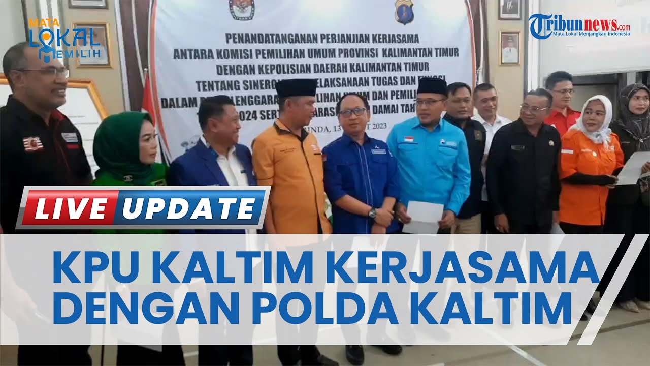KPU Kaltim Teken Kerjasama dengan Polda Kaltim untuk Pemilu 2024, Fokus Distribusi Logistik ...