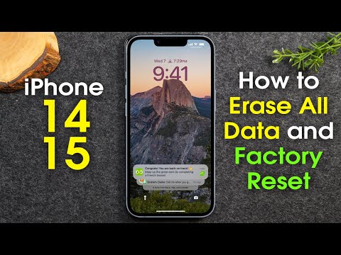 iPhone 14 and 15 How to Reset Back to Factory Settings | Erase Data | iPhone 14 and 15 Factory Reset