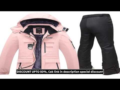 Super Warm Outdoor Ski Suit Women Winter Snow Fleece Jacket And Pants Waterproof Breathable Female S