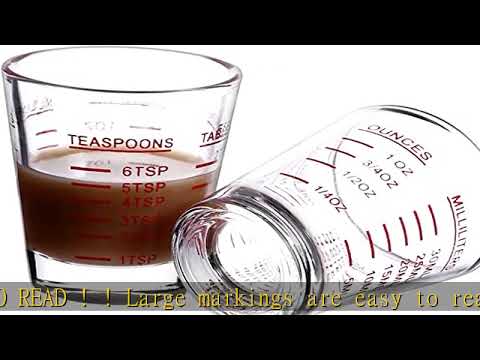 Shot Glasses Measuring cup Espresso Shot Glass Liquid Heavy Glass Wine Glass 2 Pack 26-Incremental