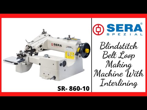 Belt Loop Making Machine - Double Needle Flat Bed Making Belt Loop ...