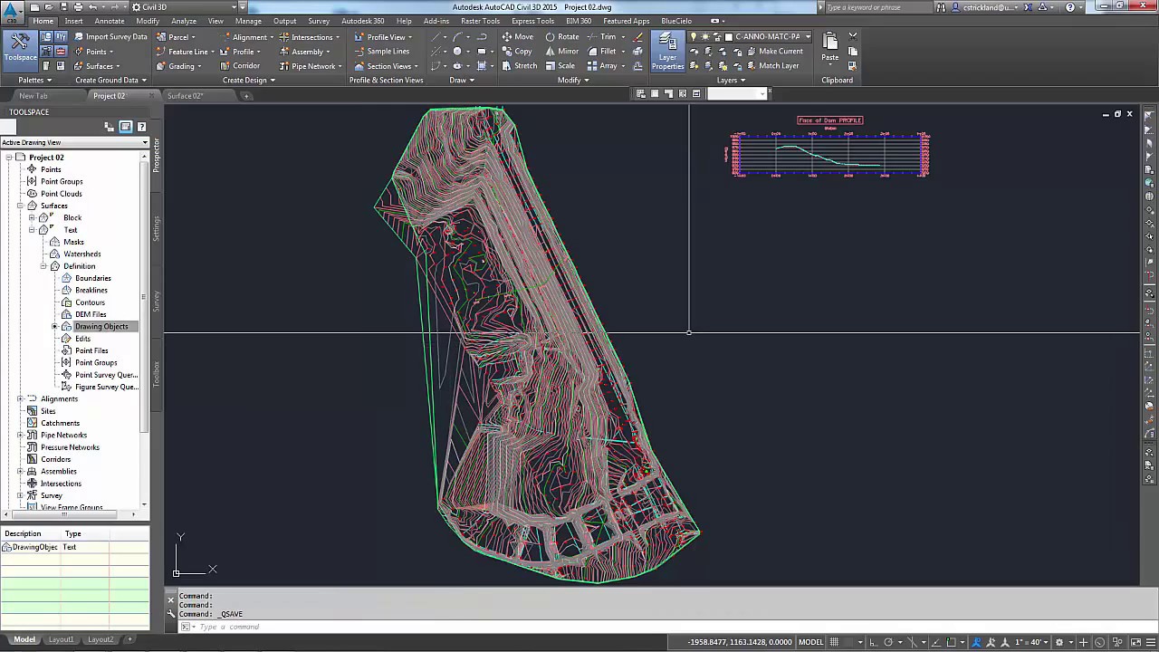 Civil 3D - Creating a 2nd surface from Drawing Objects