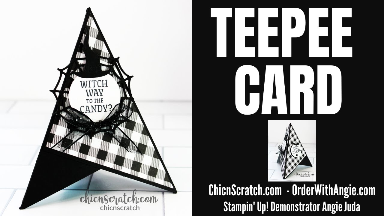 🔴How to make a Teepee Fun Fold Card