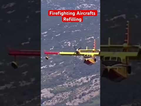 Firefighting Aircrafts refilling #wildfire #fire #firefighting #aircrafts #refilling