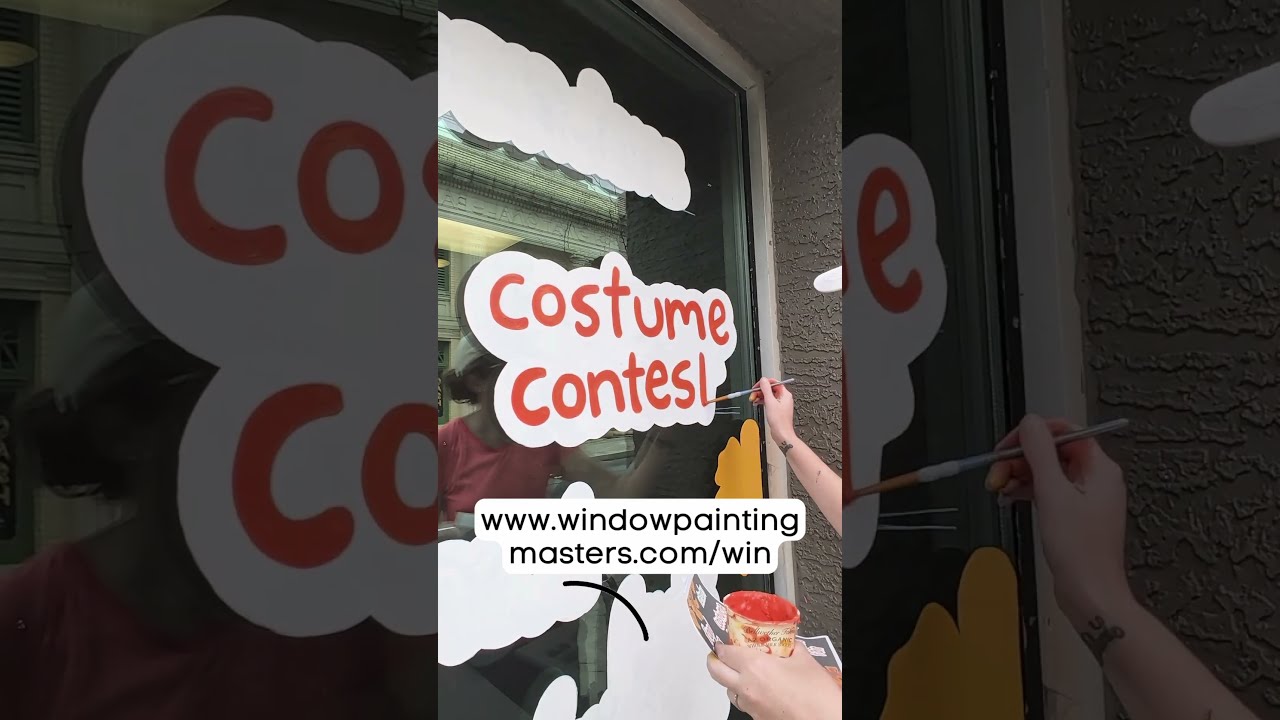 get PAID to create GORGEOUSE fall window paintings