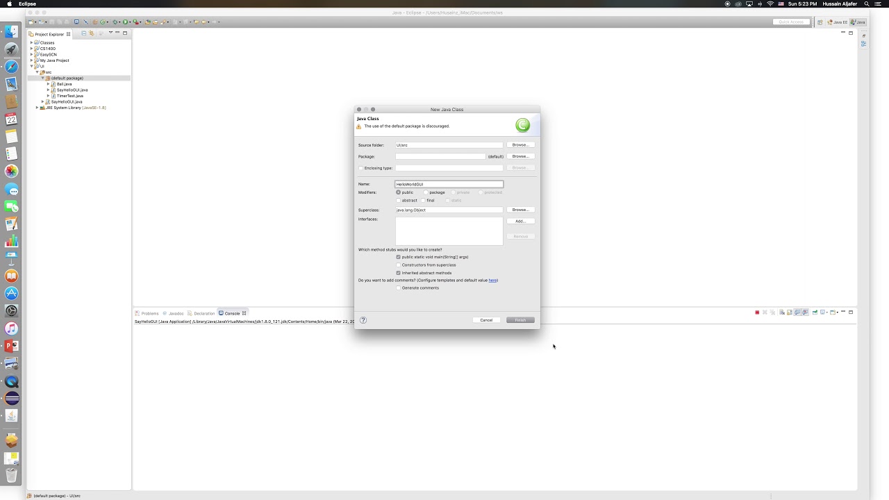 Java: GUI - Frames, Panels, Labels and Buttons