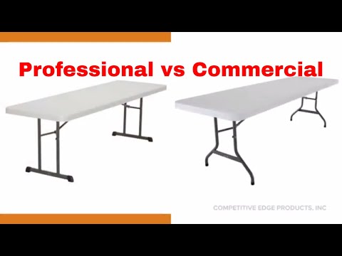 Professional vs Commercial 8 ft Lifetime Tables
