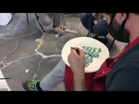 Lastra Holiday Plate Painting Demonstration - Vietri